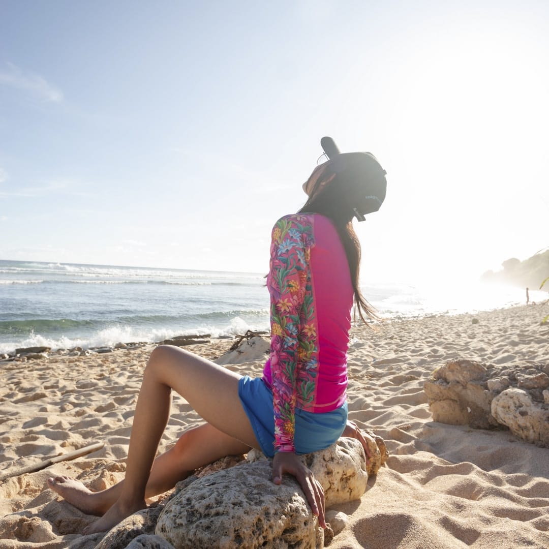 Rash Guard – Flamingo Flora - SeaGods Wetsuit