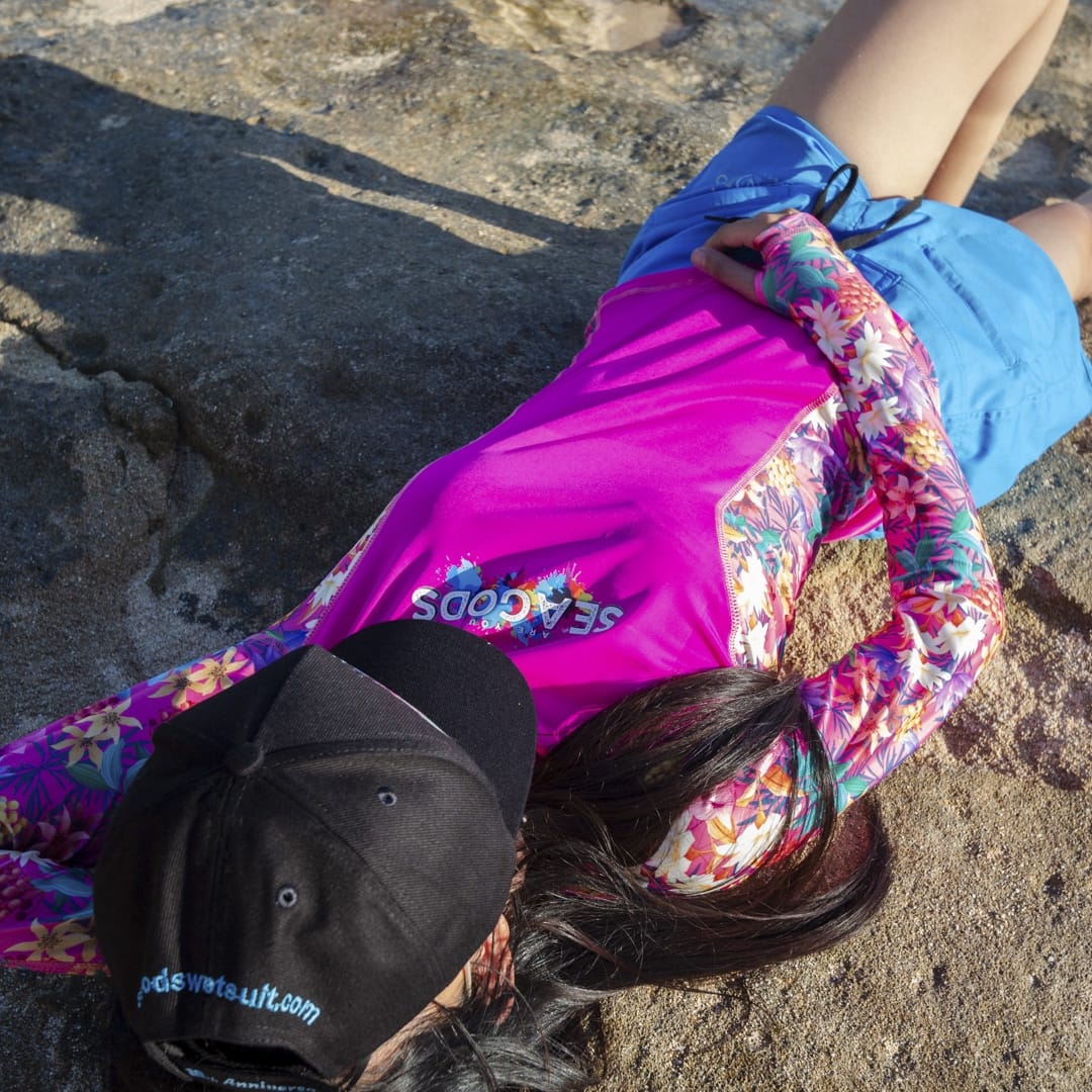 Rash Guard – Flamingo Flora - SeaGods Wetsuit